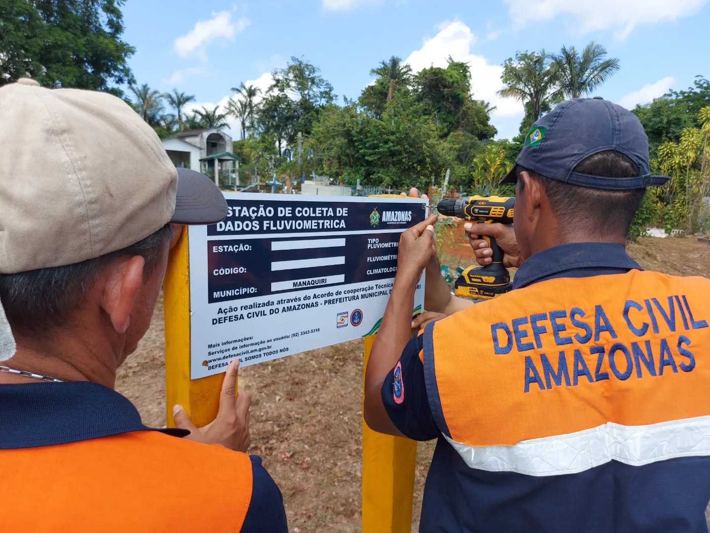 Prefeito Jair Souto Inaugura Estação de Coleta de Dados Fluviométrica ...