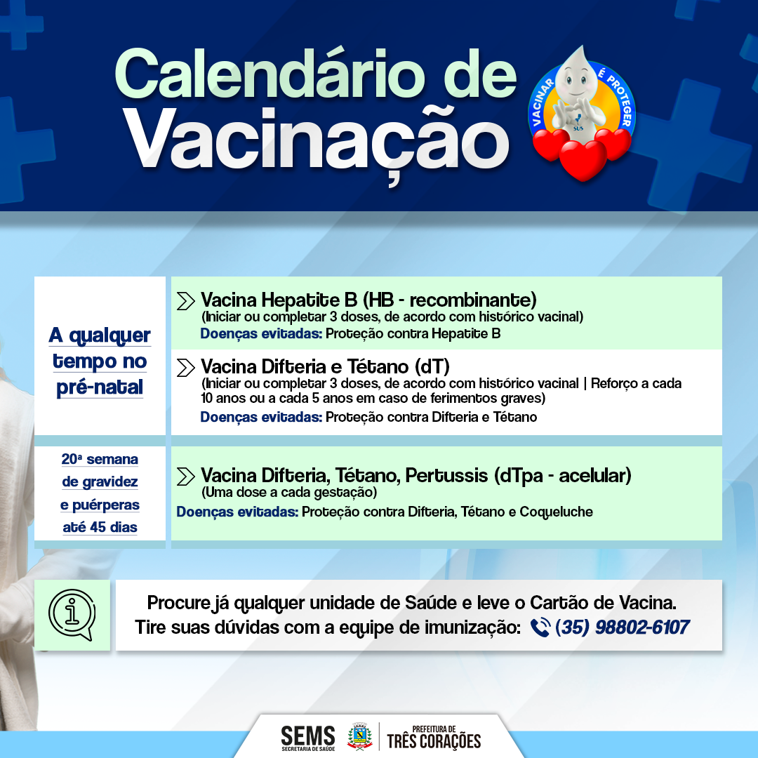 As vacinas recomendadas durante a gravidez ajudam a proteger você e seu ...