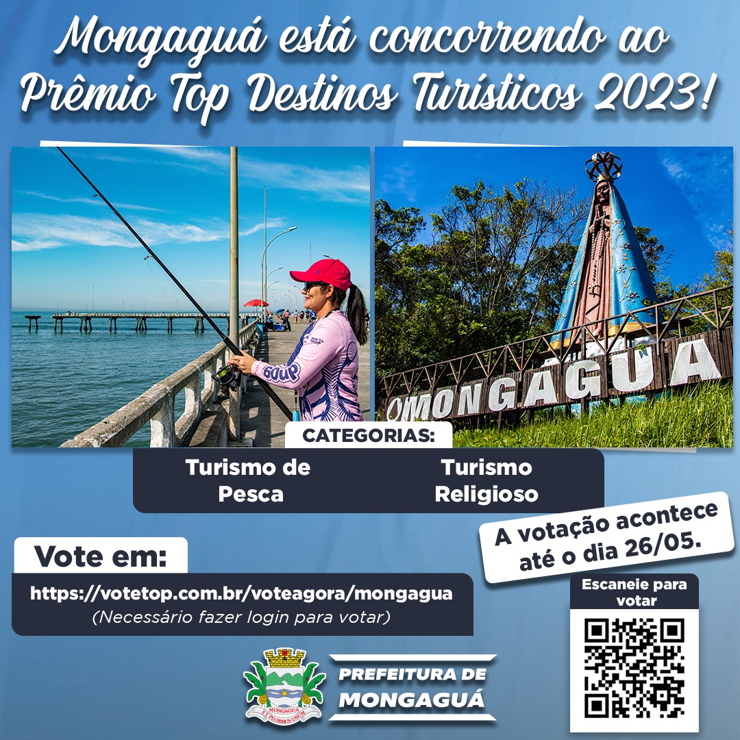 Mongaguá concorre ao Prêmio Top Destinos Turísticos 2023, em duas categorias - Prefeitura de ...