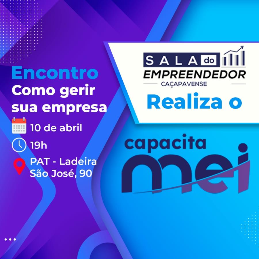 Sala do Empreendedor realiza Capacita MEI no dia 10 de abril ...