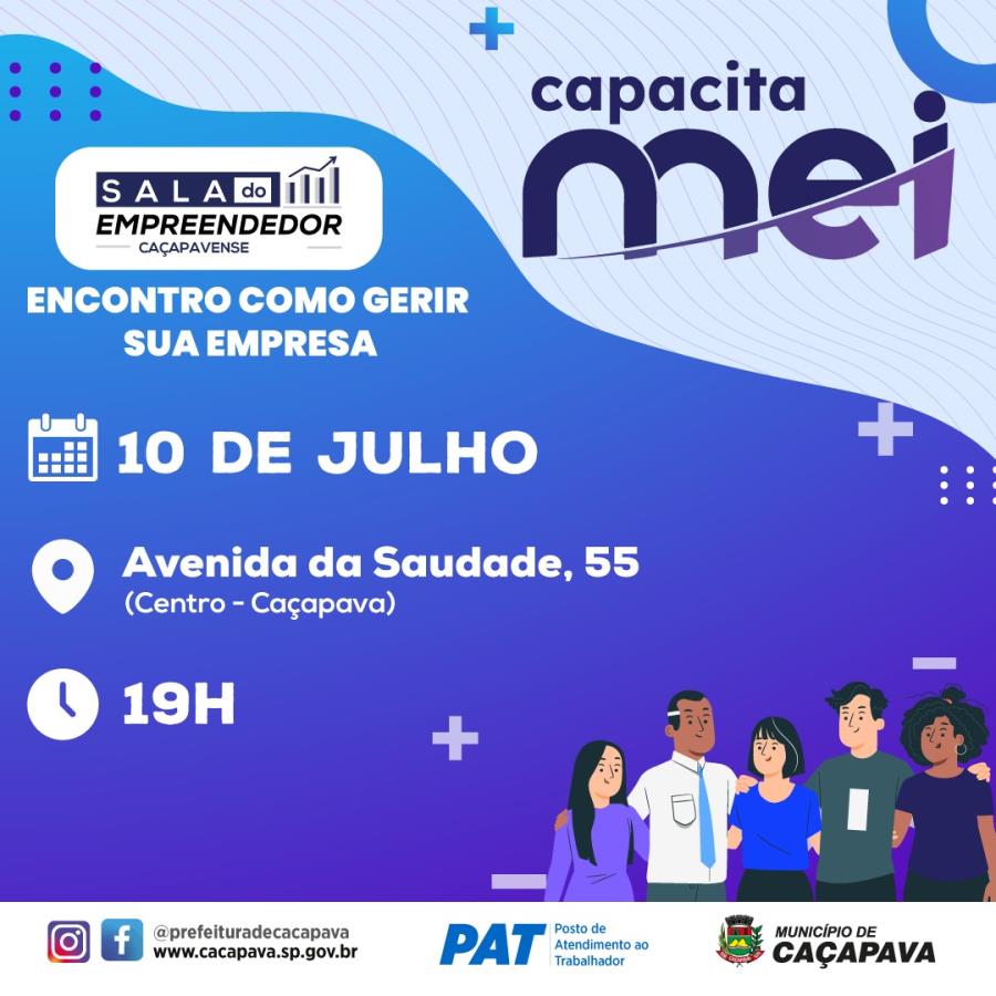 Sala do Empreendedor e Sebrae realizam Capacita MEI nesta segunda ...