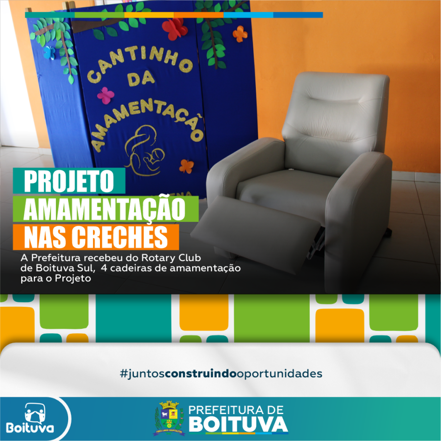 PROJETO AMAMENTAÇÃO NAS CRECHES - Prefeitura de Boituva