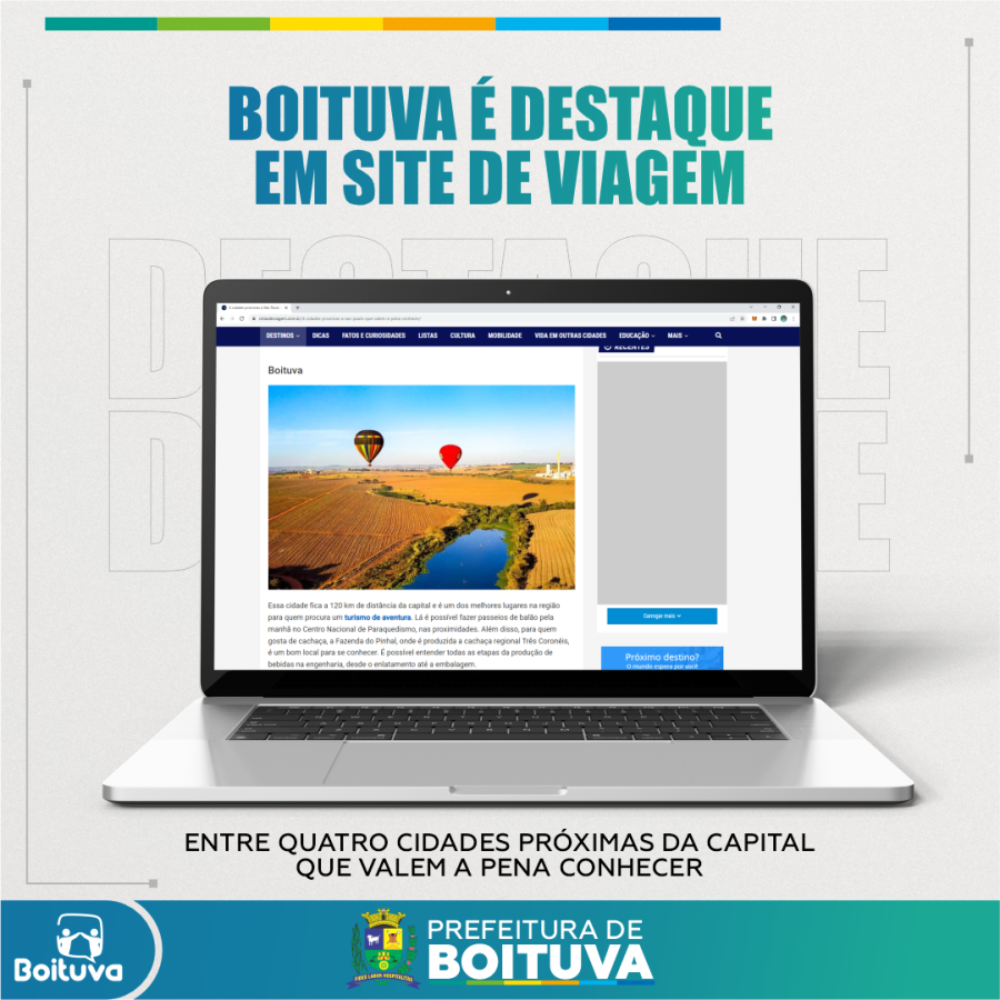 BOITUVA É DESTAQUE EM SITE DE VIAGEM ENTRE QUATRO CIDADES PRÓXIMAS À ...