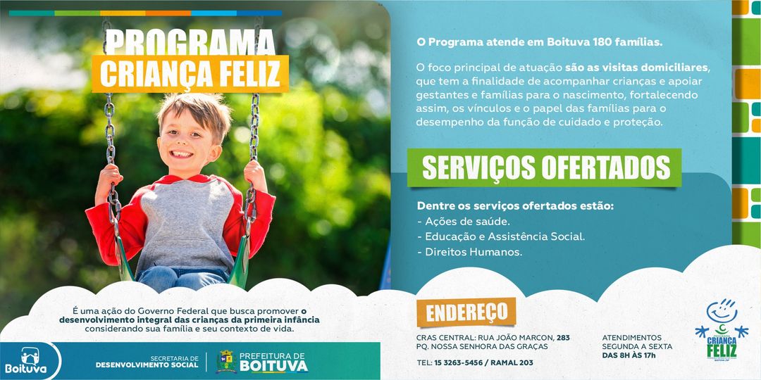 VOCÊ CONHECE O PROGRAMA CRIANÇA FELIZ? - Prefeitura de Boituva
