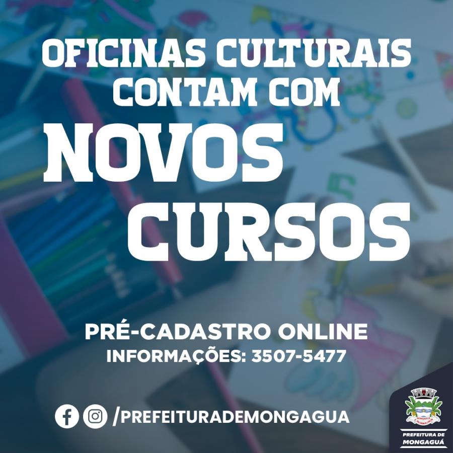 Oficinas Culturais contam com novos cursos - Prefeitura de Mongaguá