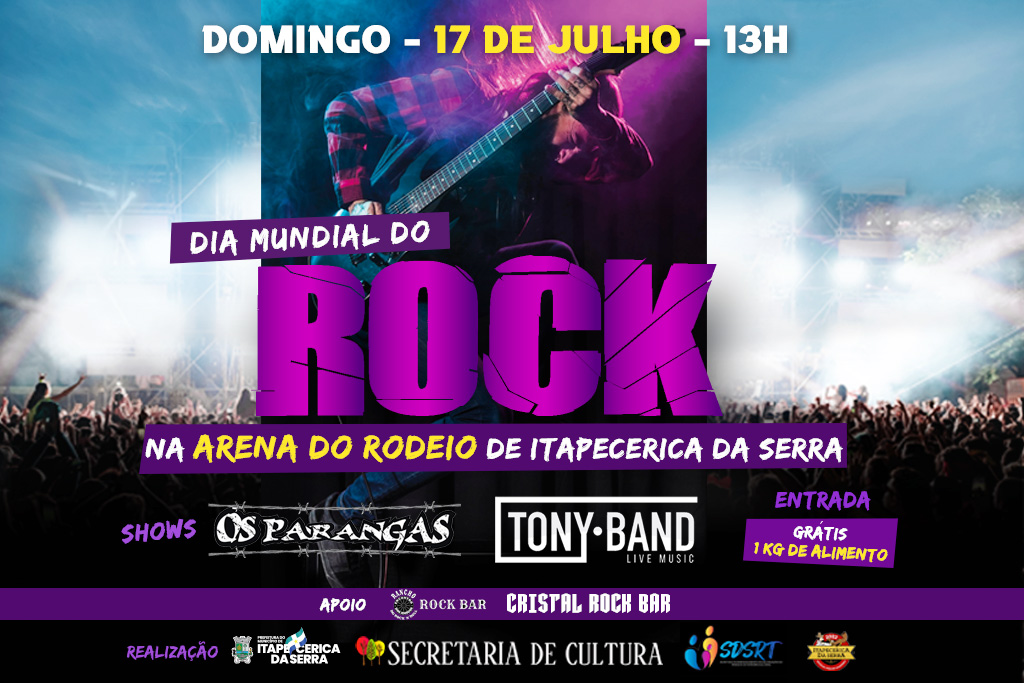 Dia Mundial do Rock é celebrado em Itapecerica da Serra - Itapecerica ...